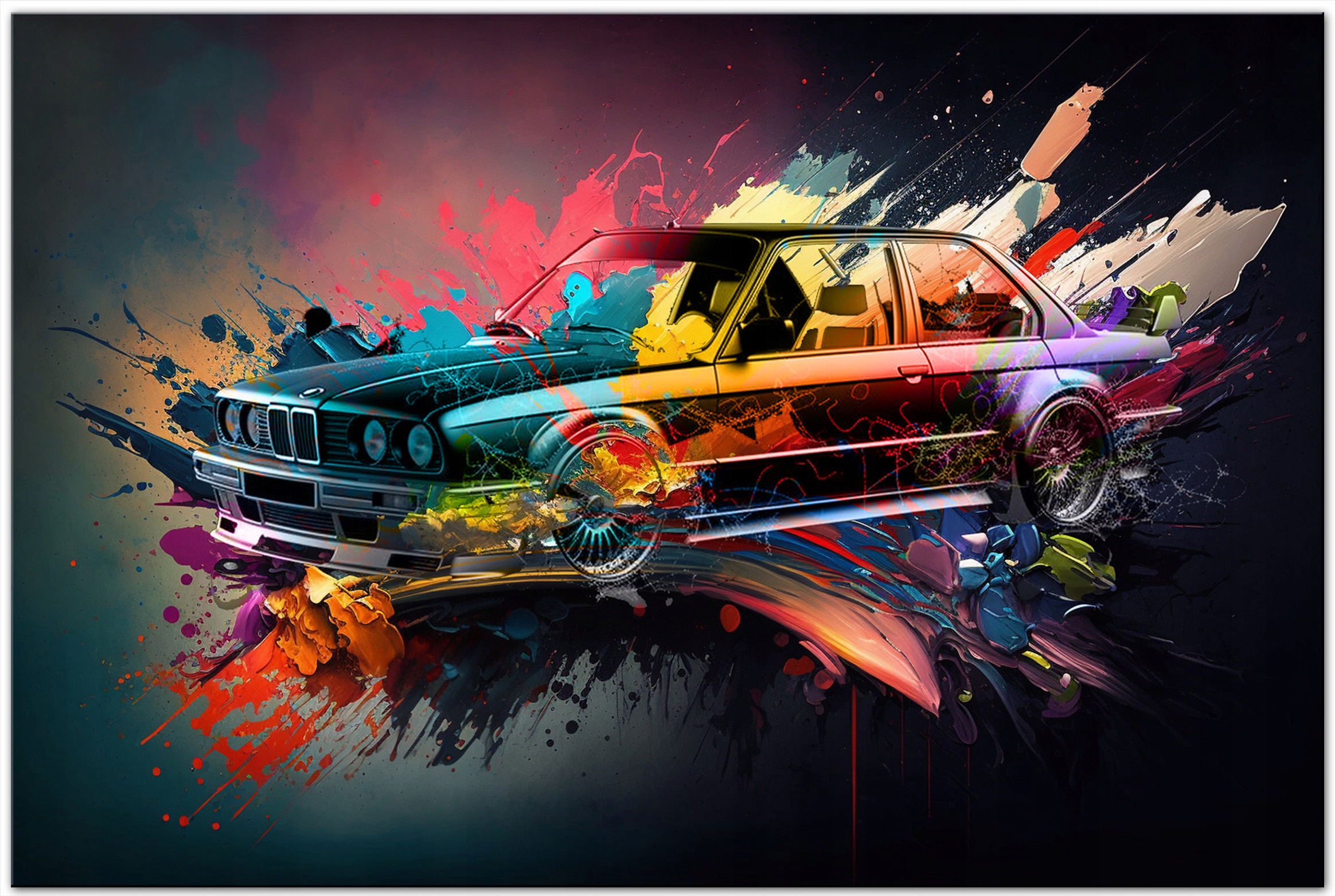 Obraz na płótnie Auto BMW 3 325 M3 E30 Grafika • Cena, Opinie • Obrazy ...