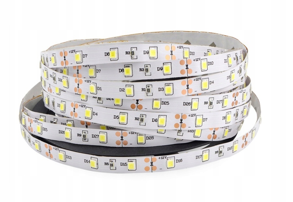 Taśma pasek LED 2835 300 IP20 5m biała zimna 9362058721 - Allegro.pl