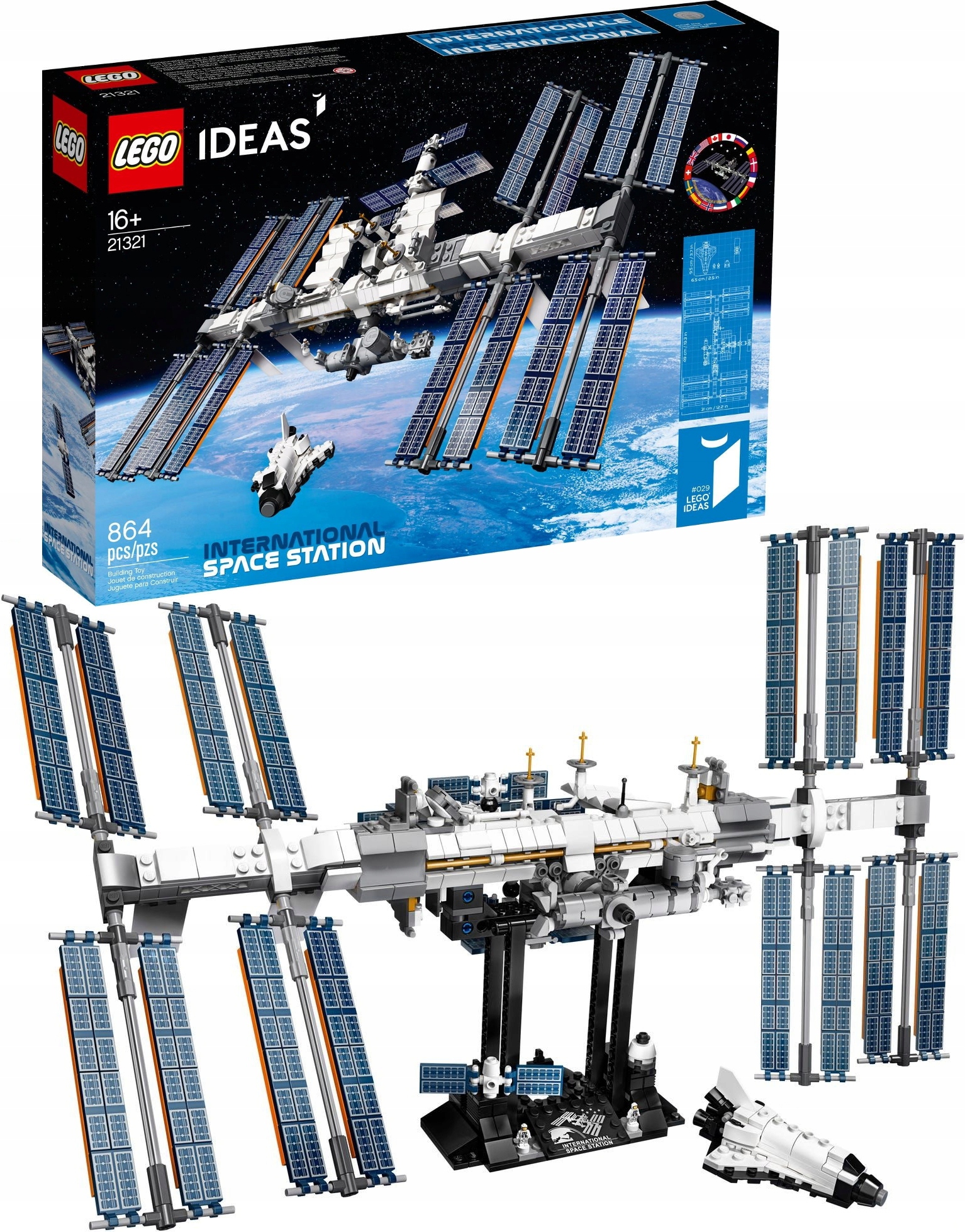 LEGO IDEAS 21321 MIĘDZYNARODOWA STACJA KOSMICZNA NASA SPACE KOSMOS ...