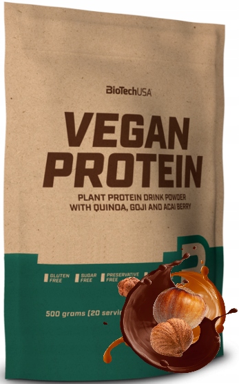 BIOTECH VEGAN PROTEIN 500G PYSZNE BIAŁKO ROŚLINNE - 5999076234820 ...