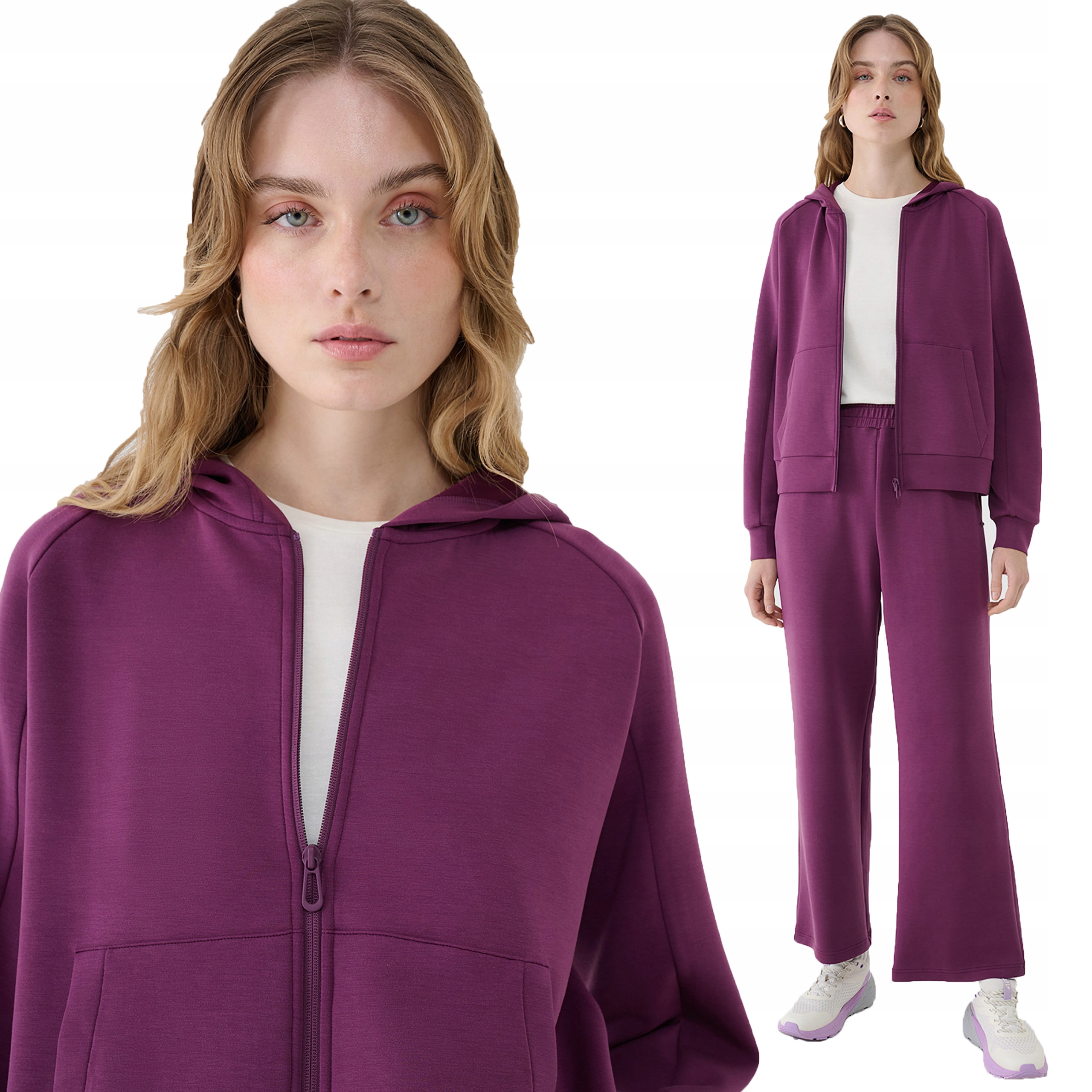 BLUZA DAMSKA 4F DRESOWA ROZPINANA Z DODATKIEM MODALU TSWSF1577 SS25 S (5905700404248) • Cena ...