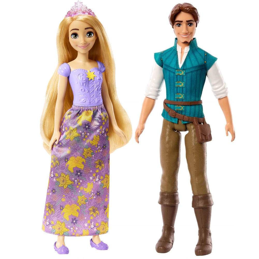 DISNEY PRINCESS ZESTAW LALKA ROSZPUNKA + LALKA FLYNN RIDER ZAPLĄTANI ...