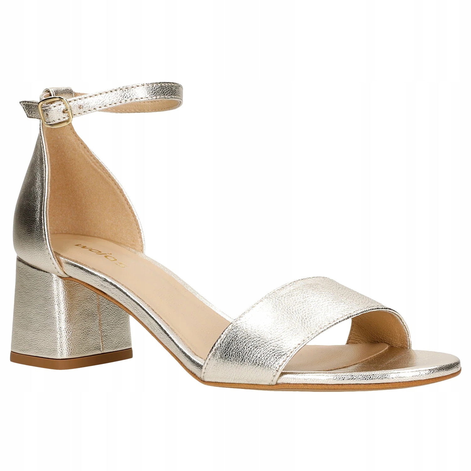 Buty Wojas Sandały damskie skóra złote r. 37 13245782237 - Allegro.pl