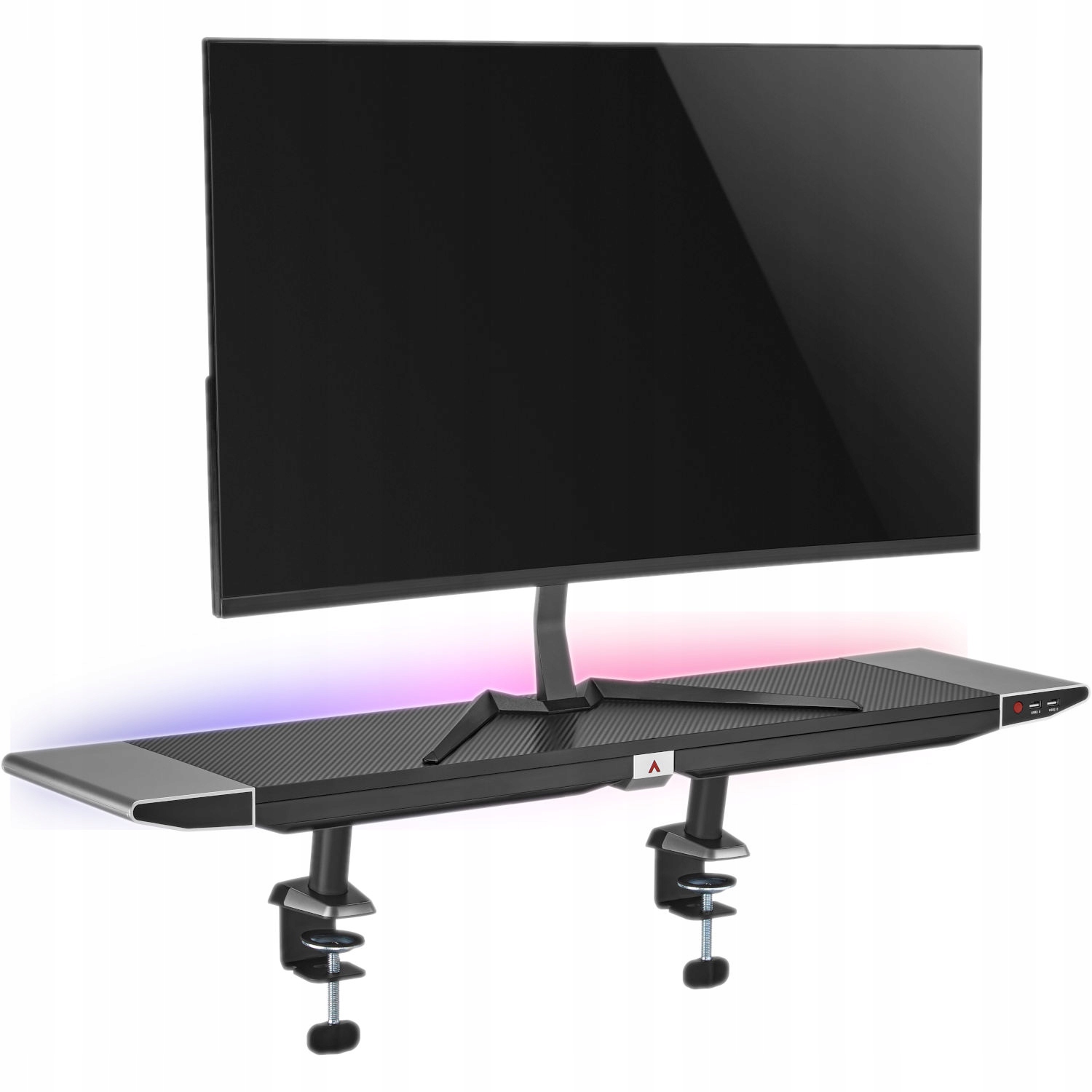 PODSTAWKA POD MONITOR PÓŁKA PODŚWIETLANA RGB HUB CZARNA - Sklep, Opinie ...