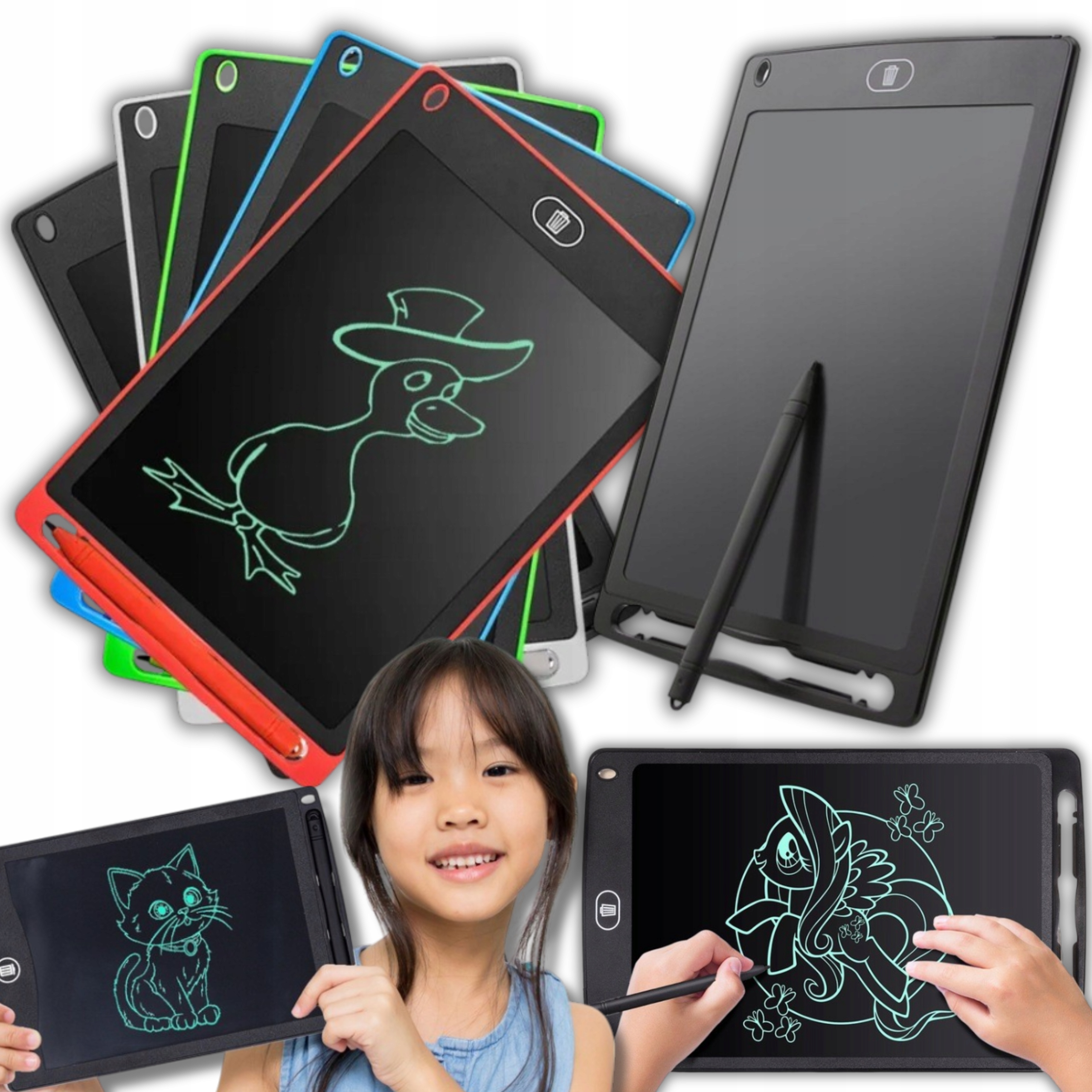 TABLET GRAFICZNY ZNIKOPIS DO RYSOWANIA MALOWANIA TABLICA 8,5" Z ...