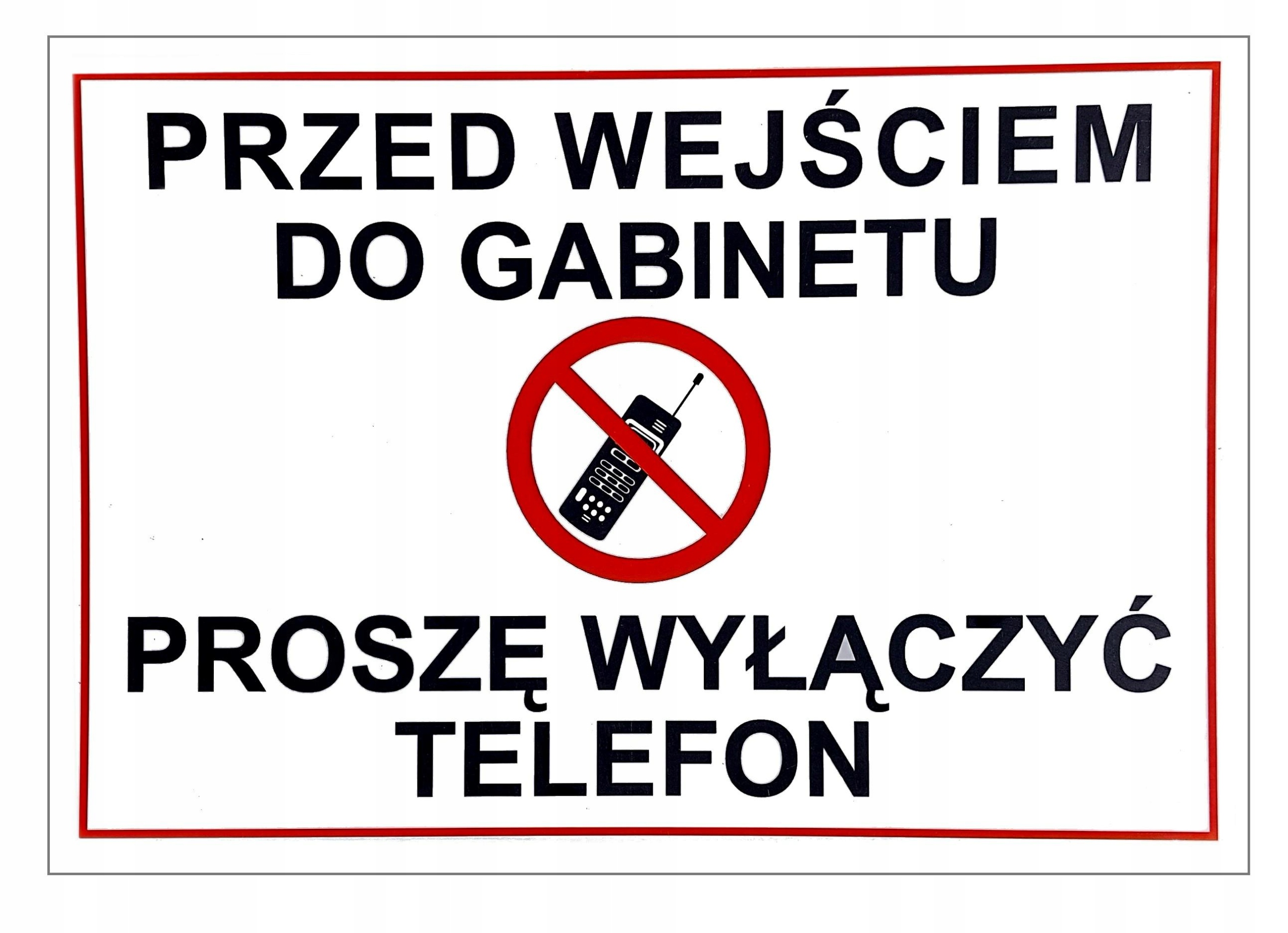 Tablica Proszę Wyłączyć Telefon (WT-01) • Cena, Opinie • Tablice ...