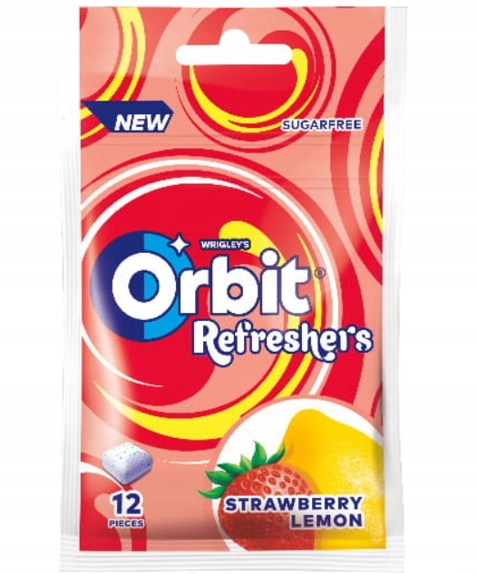 Orbit Refreshers Strawberry Lemon Guma do żucia bez cukru 26 g ...