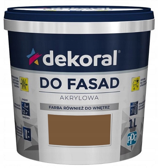 DEKORAL AKRYLOWA FARBA DO FASAD brązowy 5L (252015) • Cena, Opinie ... DEKORAL AKRYLOWA FARBA DO FASAD brązowy 5L (252015) • Cena, Opinie ...