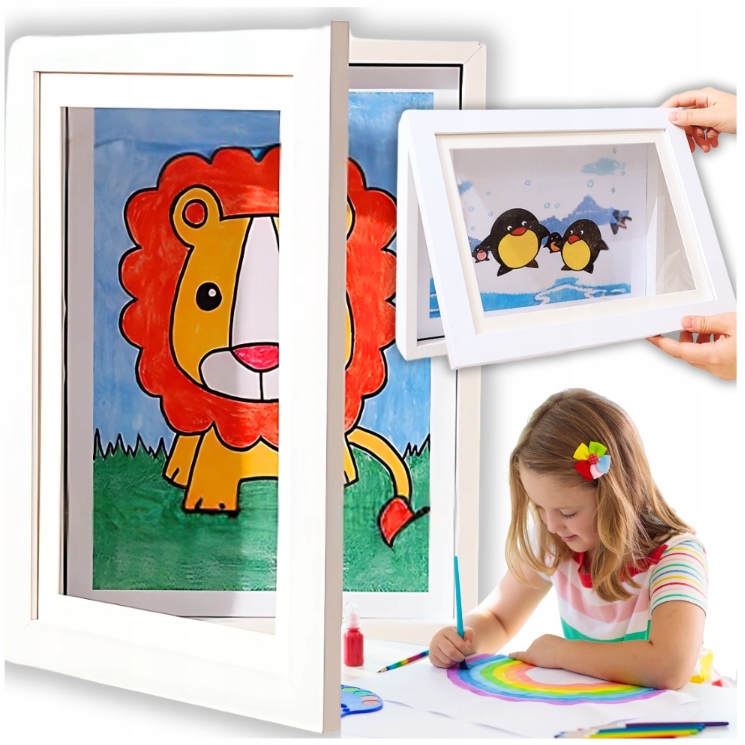 RAMKA Otwierana Artystyczna A4 Na Rysunki Zdjęcia Obrazki Prezenty ...