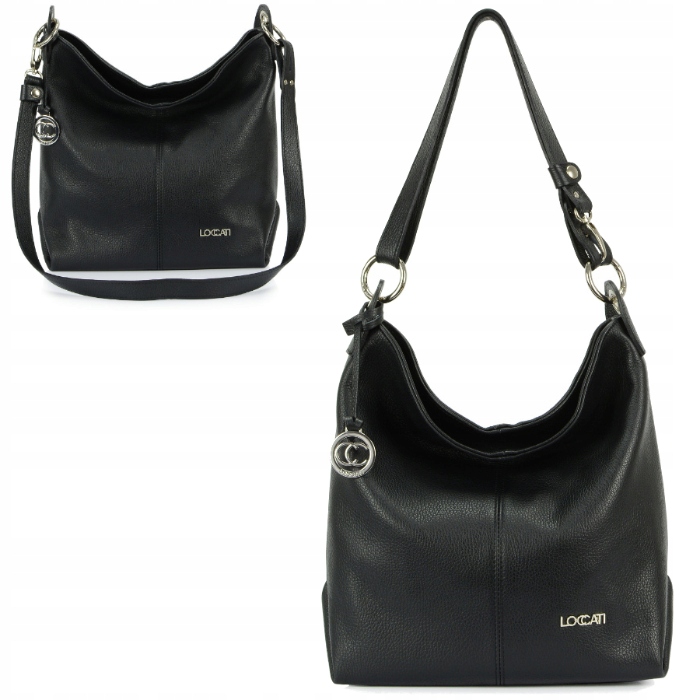 Torebki damskie listonoszki duże skórzane czarne • Cena, Opinie ...