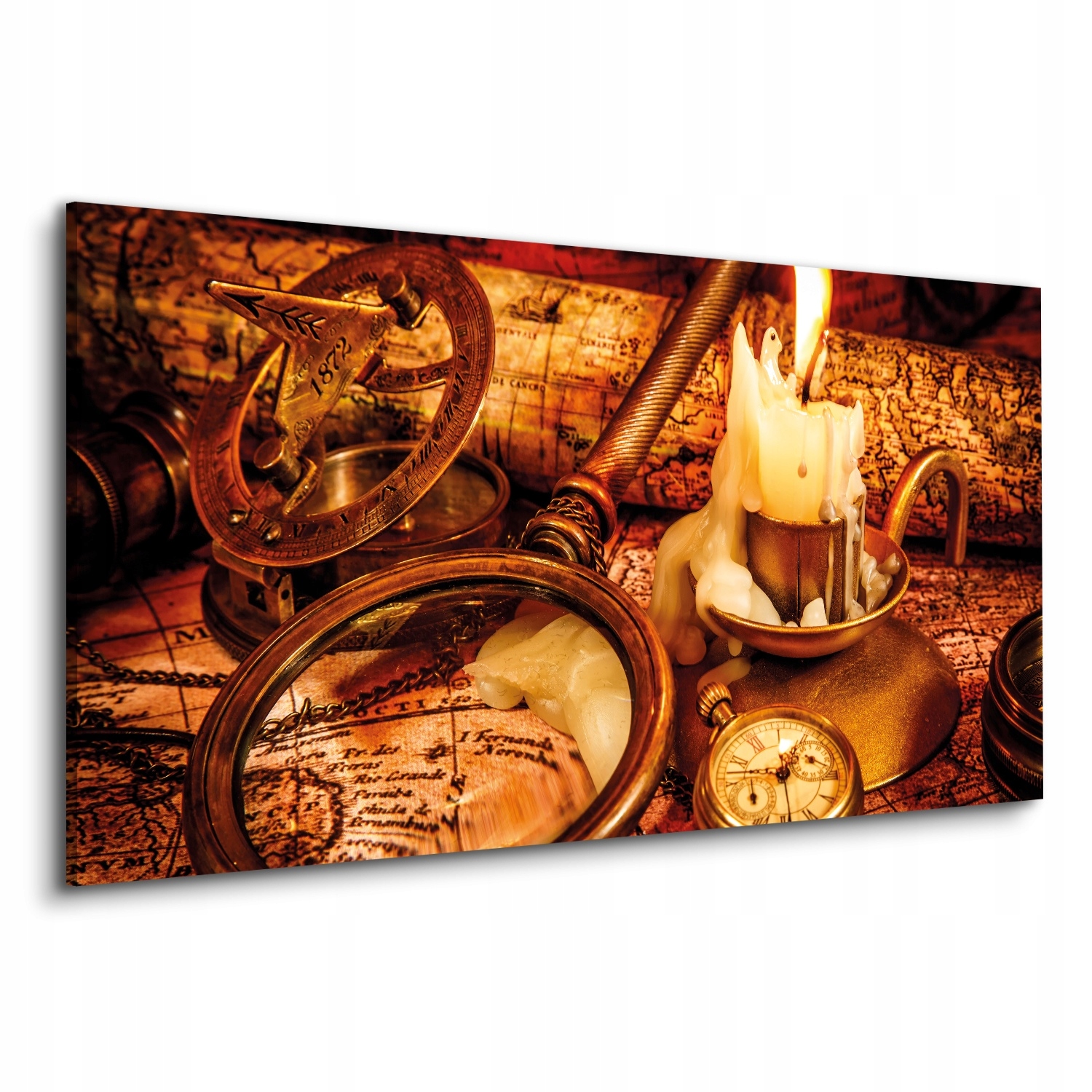 Obrazy drukowane canvas 120x60 Mapa kompas lupa (010030010060000038265 ... Obrazy drukowane canvas 120x60 Mapa kompas lupa (010030010060000038265 ...