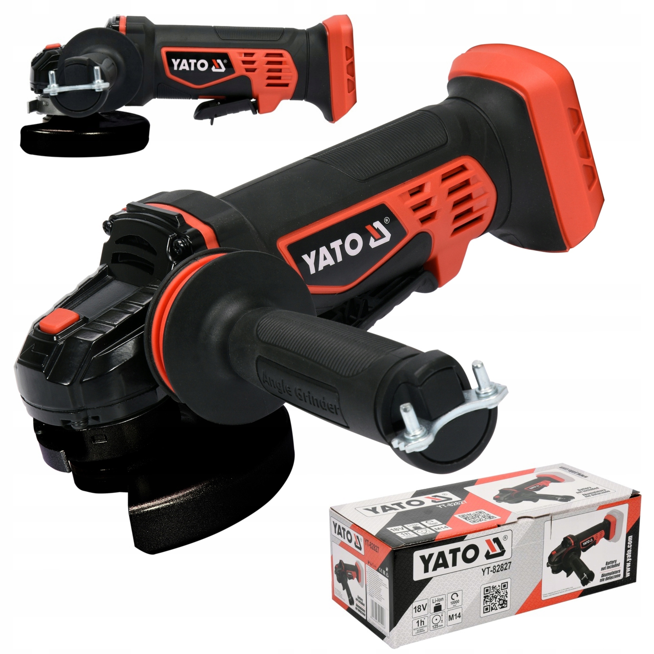 YATO SZLIFIERKA KĄTOWA POLERKA DIAX 18V AKUMULATOROWA KĄTÓWKA YT-82827 (5906083025228) • Cena ...