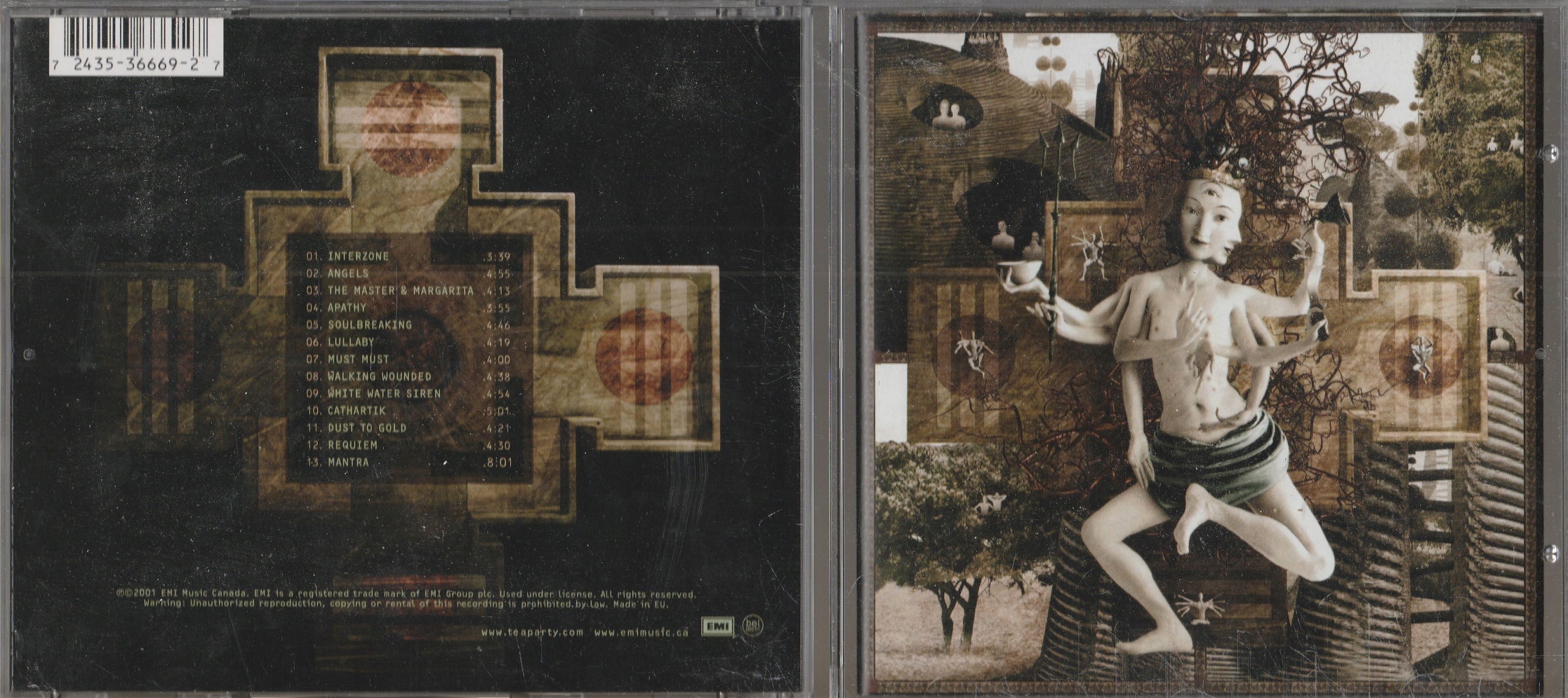 Płyta CD The Tea Party - The Interzone Mantras 2001 I Wydanie _____________ 17392244145 - Sklepy ...