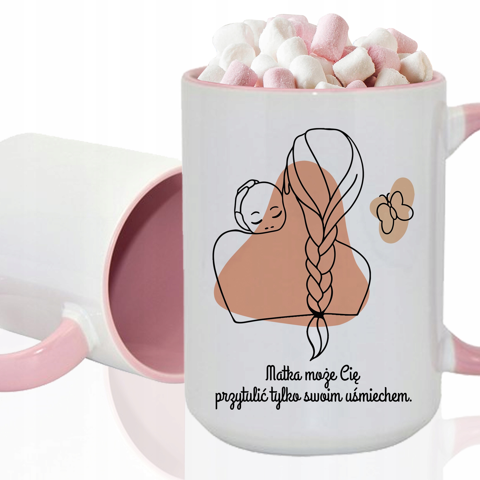 Kubek Style Couture KUBEK DUŻY - UCHWYT I WNĘTRZE RÓŻOWE ceramika 450 ml • Cena, Opinie • Kubki ...