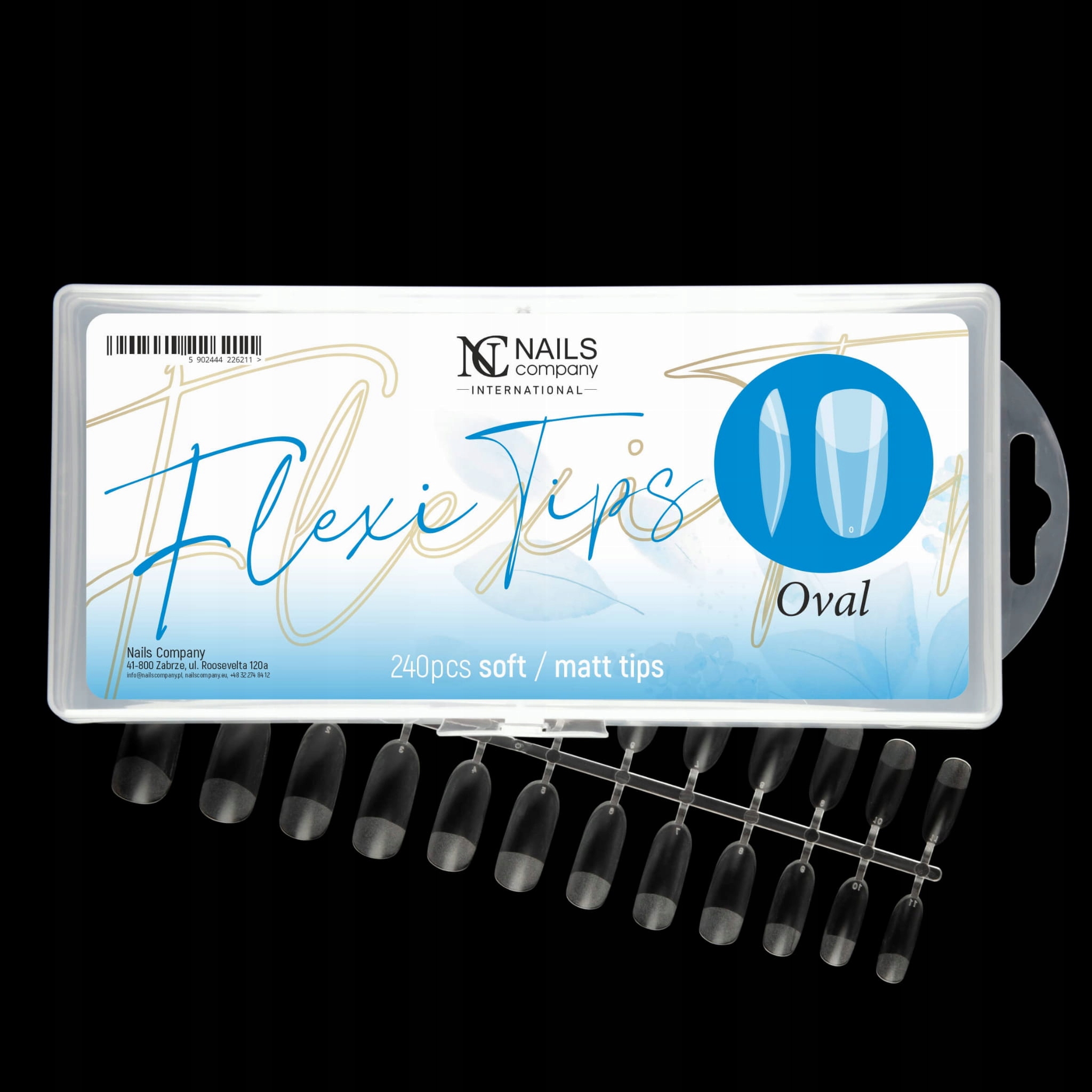 Tipsy NC Nails Flexi Tips Oval 12901618626 - Allegro.pl