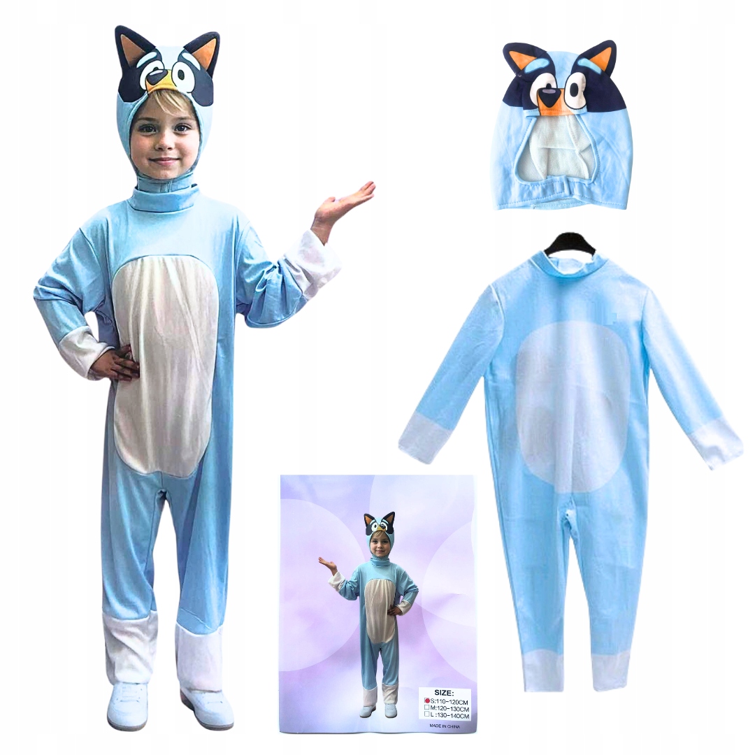 BLUEY L 120 cm 6-8 lat Strój Kostium Przebranie • Cena, Opinie ...
