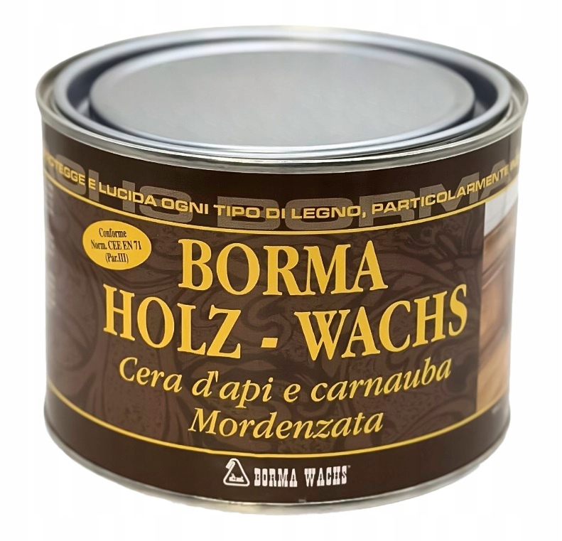 WOSK PSZCZELI DO DREWNA MEBLI BORMA WACHS 500ML - ŚREDNI ORZECH (pasta ...
