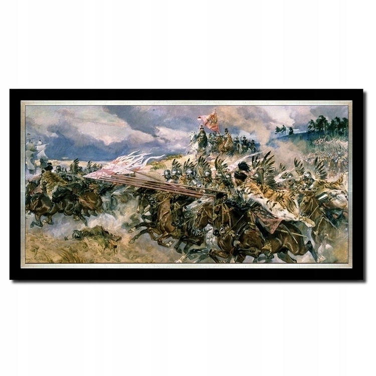 WOJCIECH KOSSAK BITWA POD KIRCHOLMEM OBRAZ W RAMIE • Cena, Opinie ...