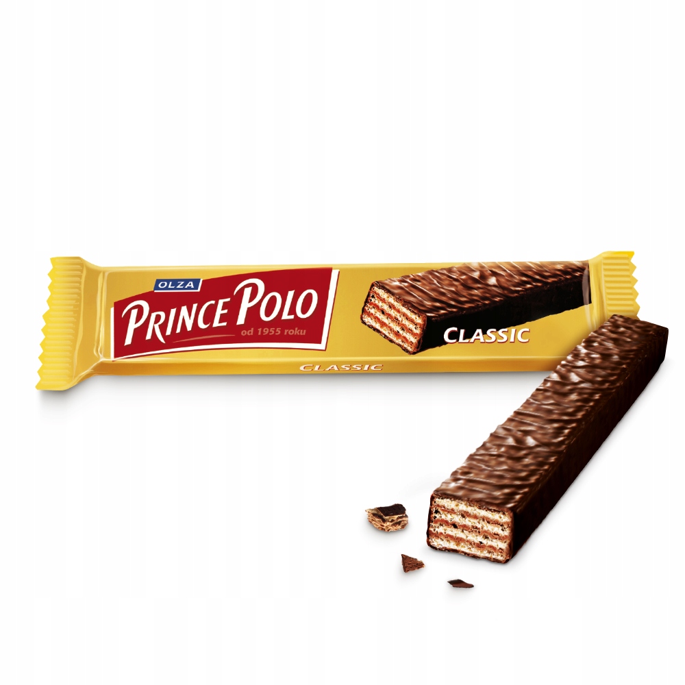Prince Polo Classic kruchy wafelek, baton oblany czekoladą (7622210310361) • Cena, Opinie ...
