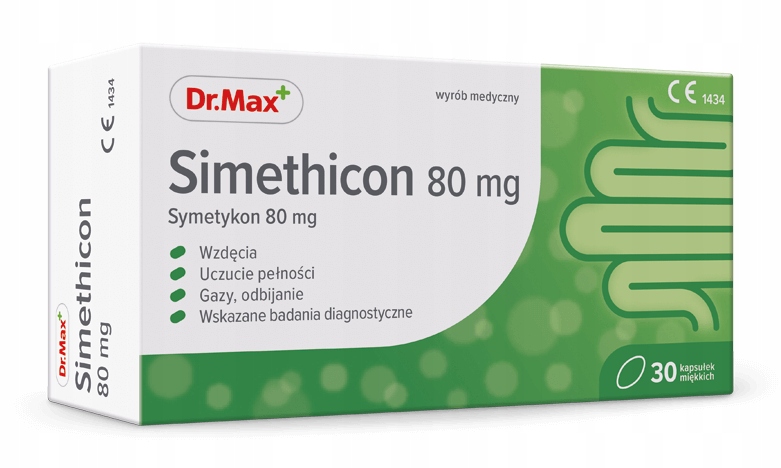 Dr.Max Simeticone 80 mg 30 kapsułek (8595566415853) • Cena, Opinie ...