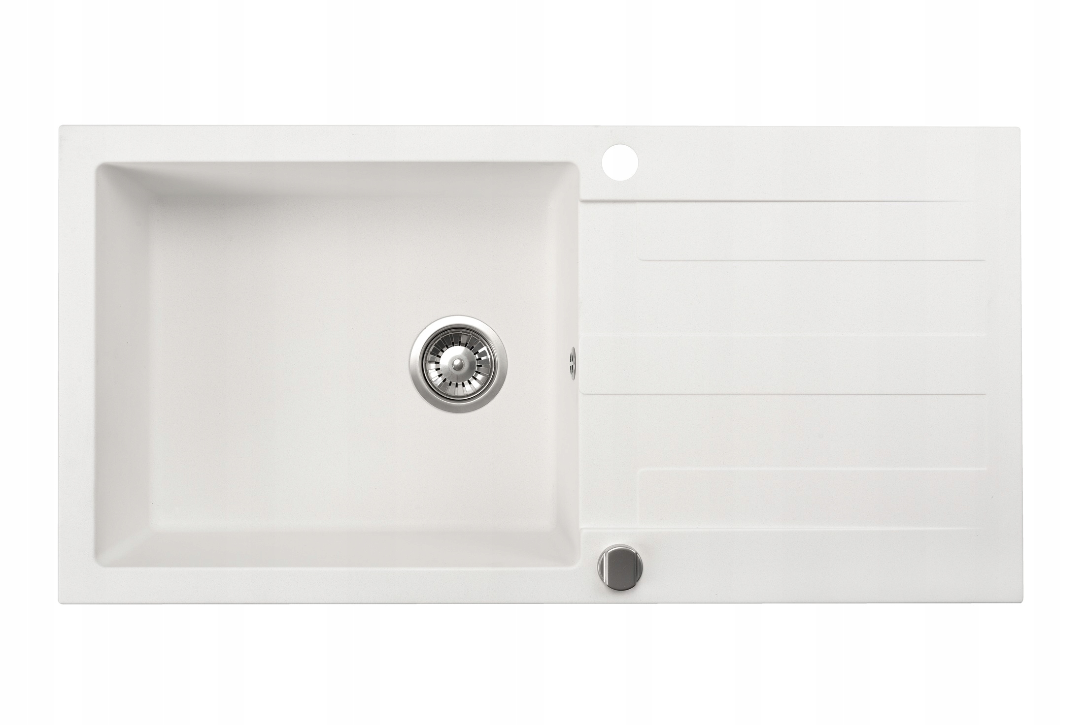 GRANITOVÝ DREZ Kuchynský drez NELI 100 biely za 213,32 € - Allegro