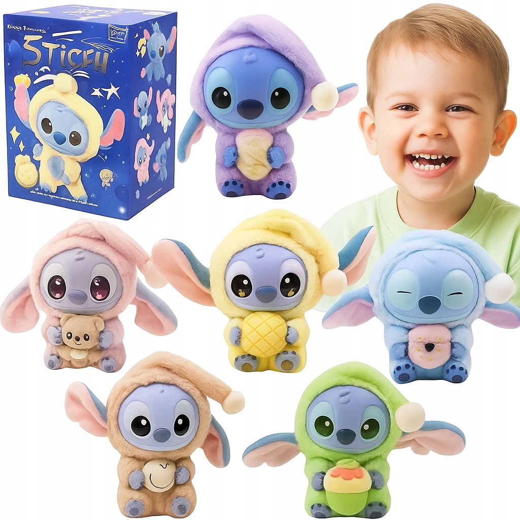 STICH ZABAWKA PLUSZAK FIGURKA BRELOK BLIND BOX MASKOTKA NIESPODZIANKA ...