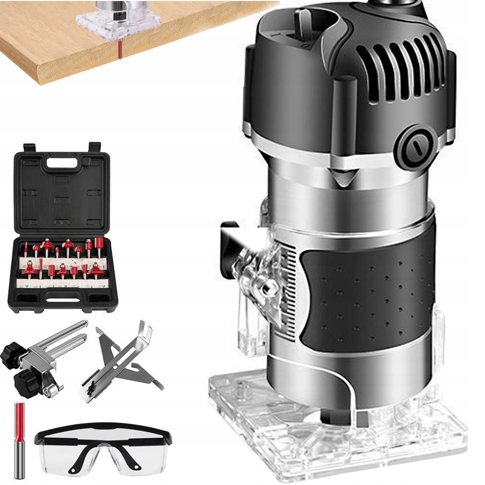 FREZARKA DO DREWNA GÓRNOWRZECIONOWA PIONOWA RĘCZNA DO KRAWĘDZI +FREZY ...