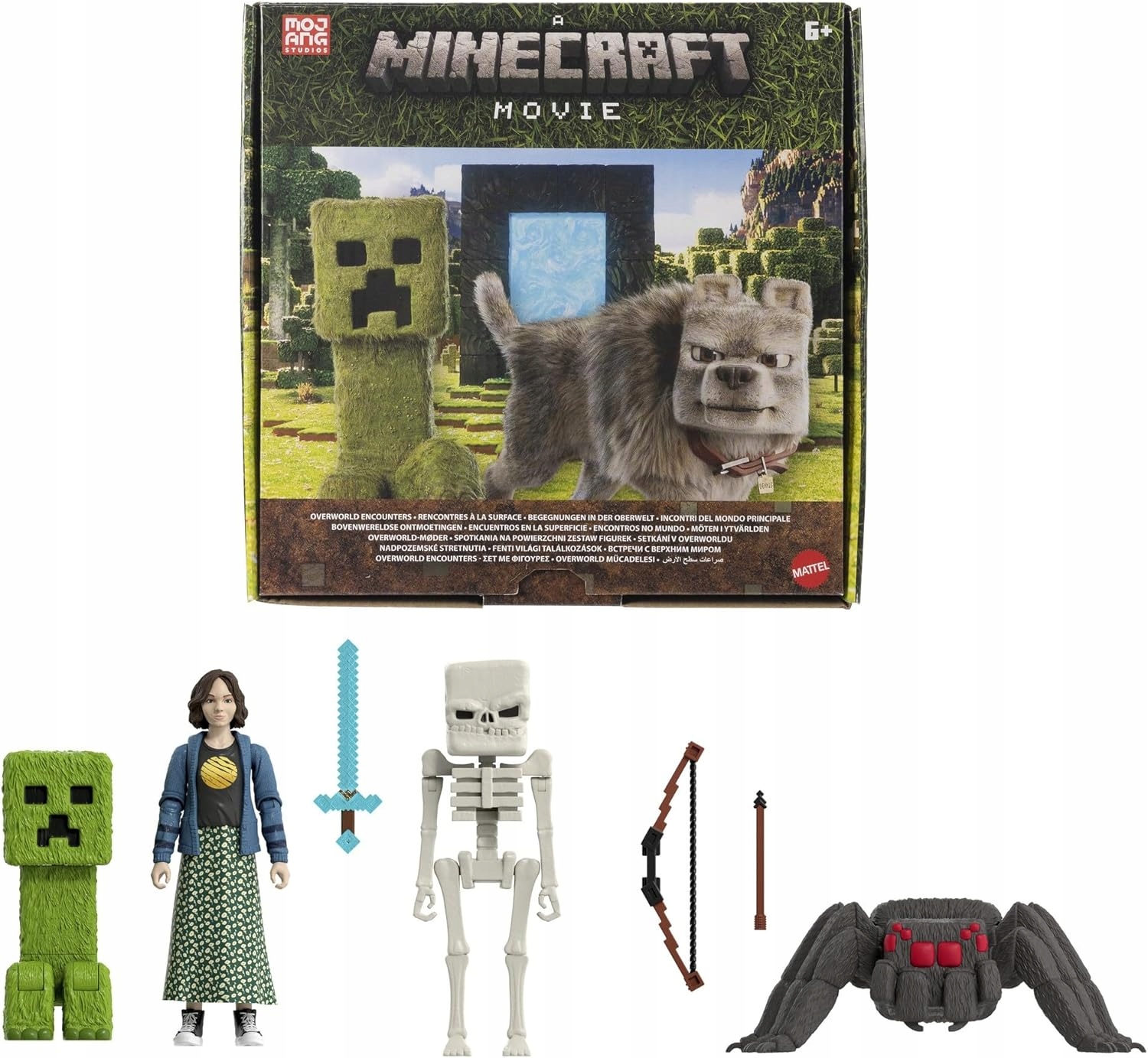 Minecraft Movie Zestaw Figurek Mattel-Creeper, Skeleton, Natalie ...