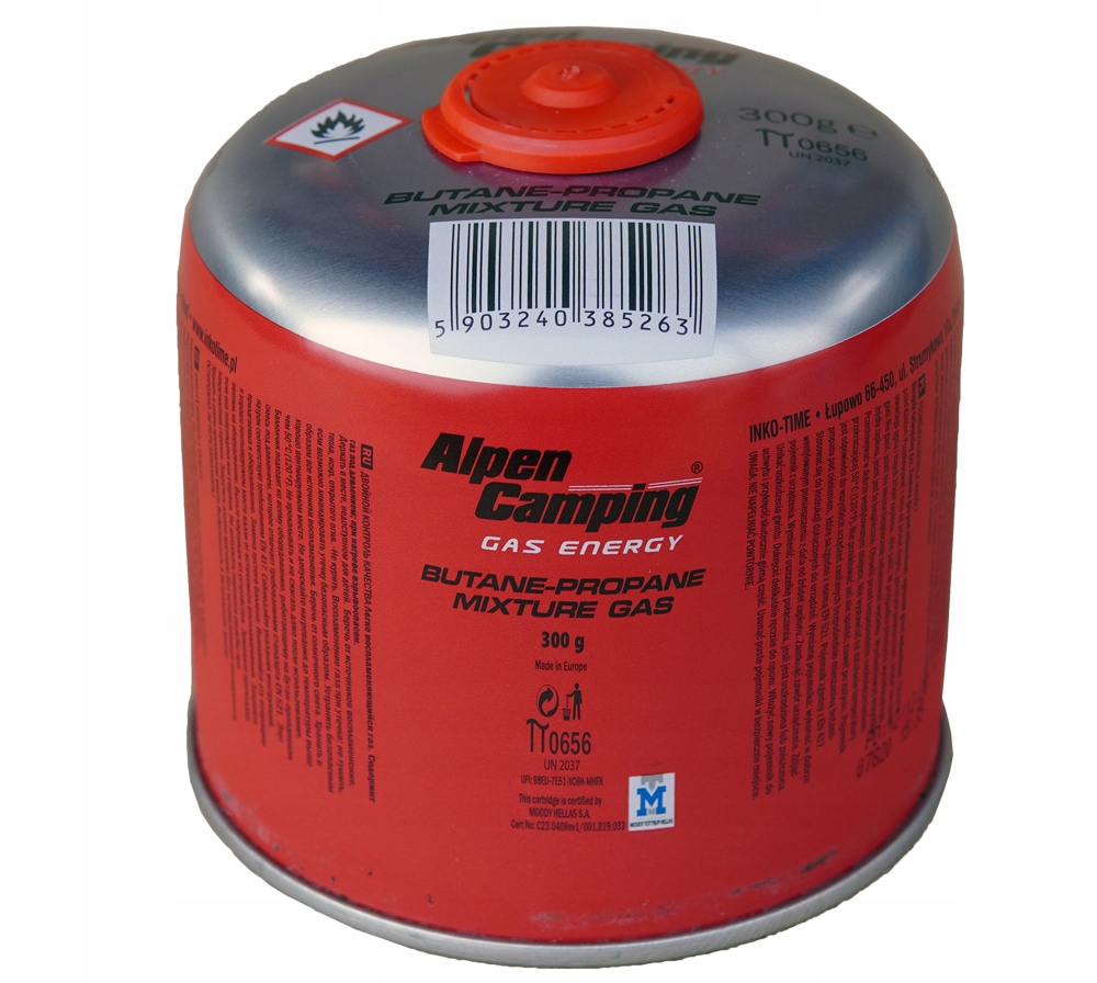 KARTUSZ GAZOWY z gwintem 7/16 Nabój do KUCHENKI TURYSTYCZNEJ 300g ...