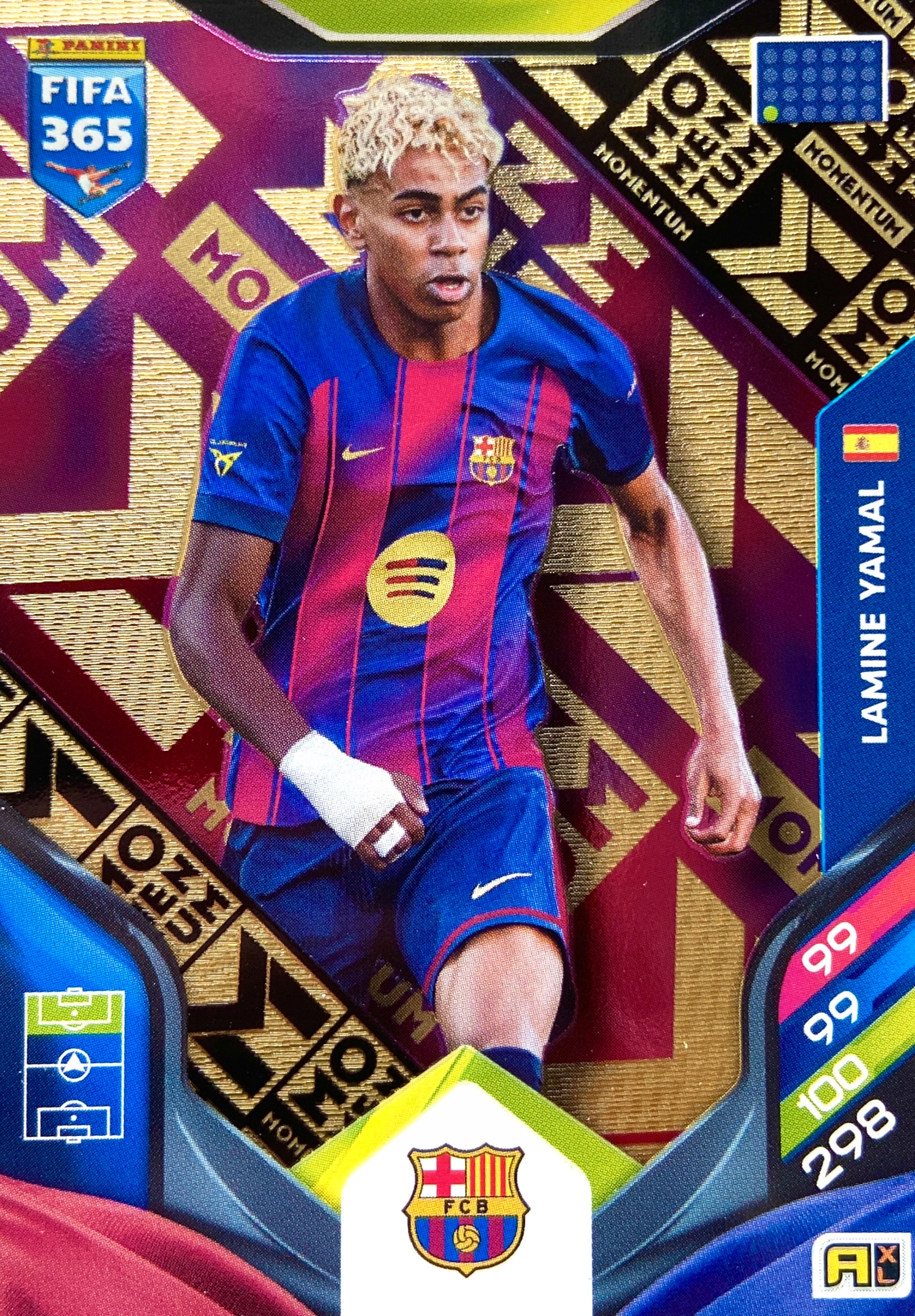 PANINI FIFA 365 2026 RARE MOMENTUM LAMINE YAMAL FC BARCELONA ...