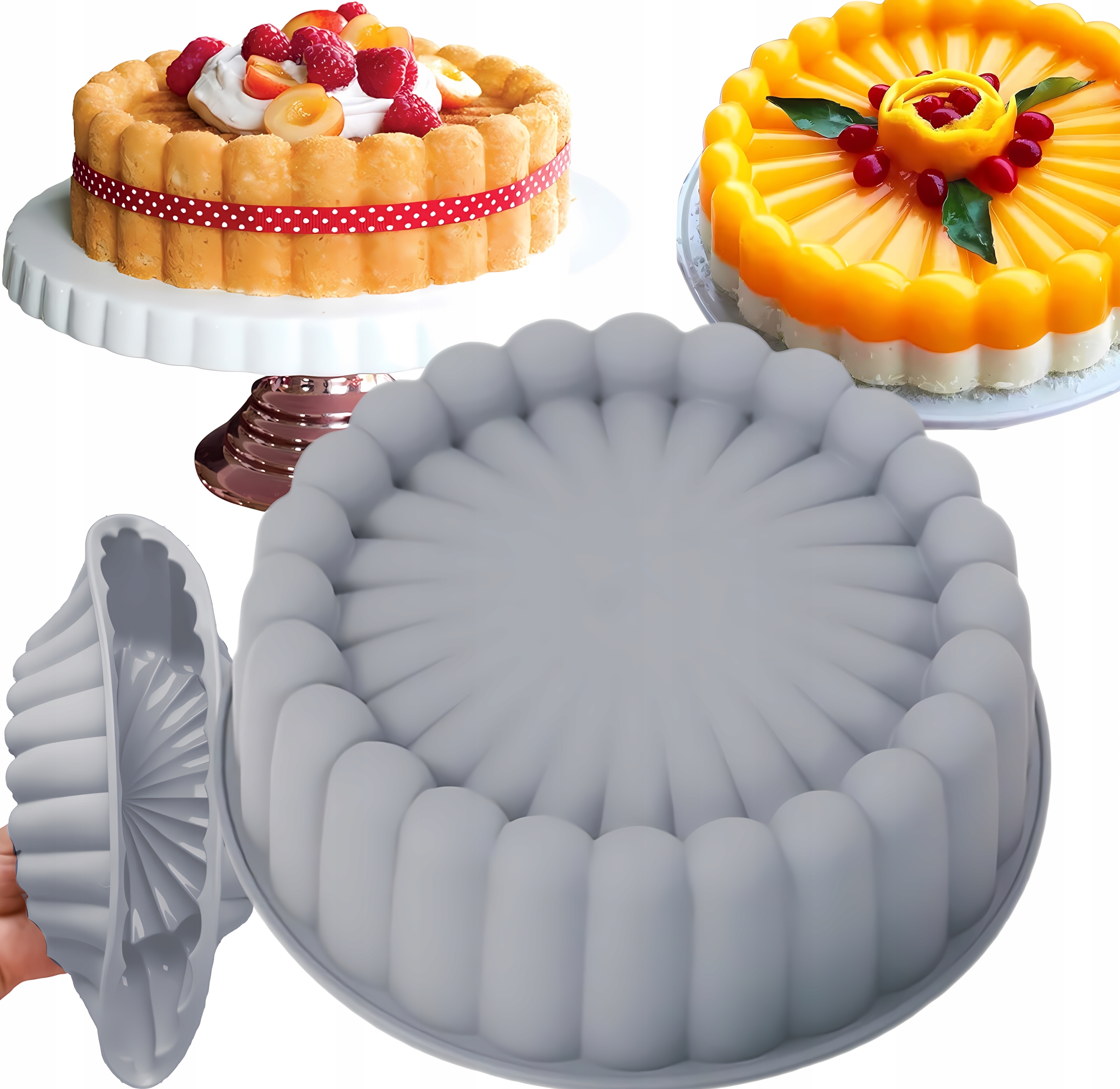 Forma do babki silikonowa 20 cm zmywarka (5904734418955) • Cena, Opinie ...