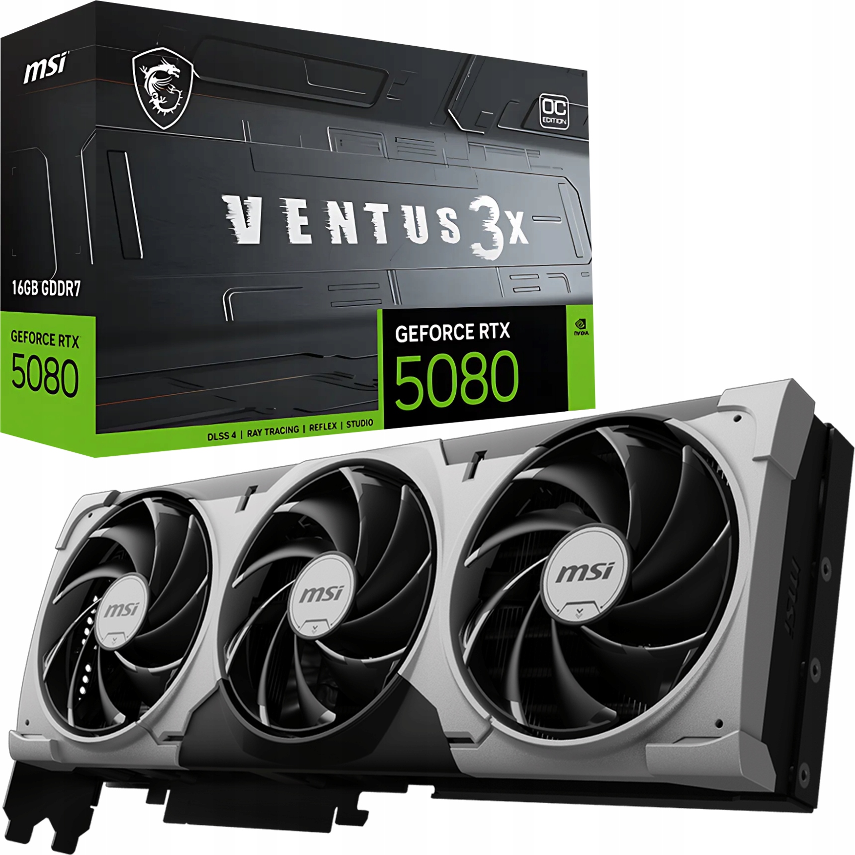 Karta graficzna MSI GeForce RTX 5080 16GB VENTUS 3X OC DLSS4 ...