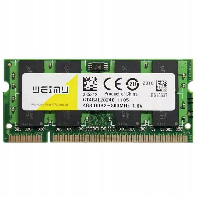 Pamięć RAM WEIMU DDR2 4GB 800MHz PC2 6400 SODIMM Notebooki Taptop ...