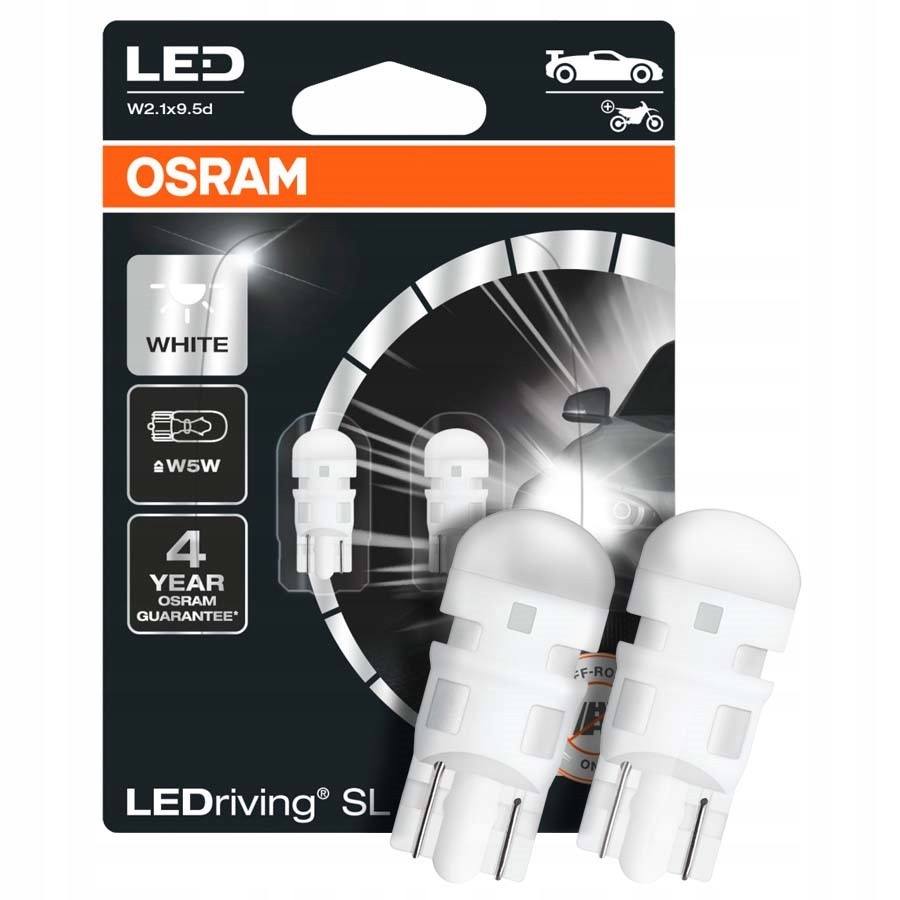 Żarówki LED OSRAM LEDriving W5W 12V 1W (6000K) 2850CW-02B za 56 zł z ...