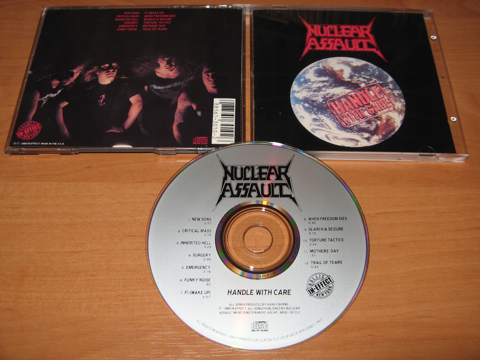 NUCLEAR ASSAULT - Handle With Care - wyd USA RARE 17266664655 - Sklepy ...