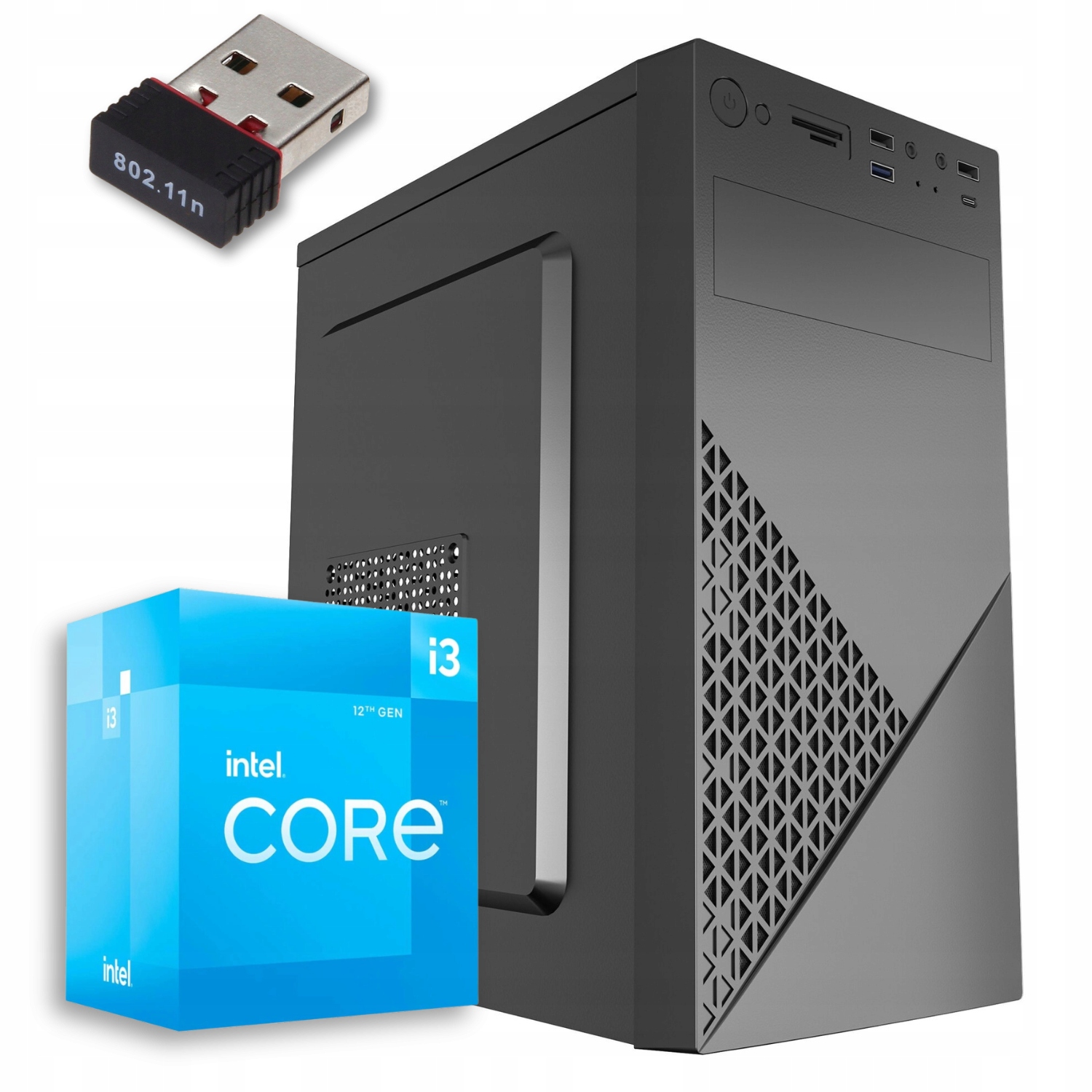 Komputer Biurowy Intel Core i3 4,3GHz || 16GB DDR4 512GB NVMe ...