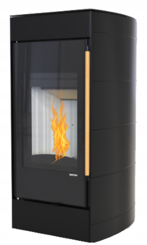 Piecyk DEFRO HYDROFIRE 9,5 KW koza kominek na drewno płaszcz wodny ...
