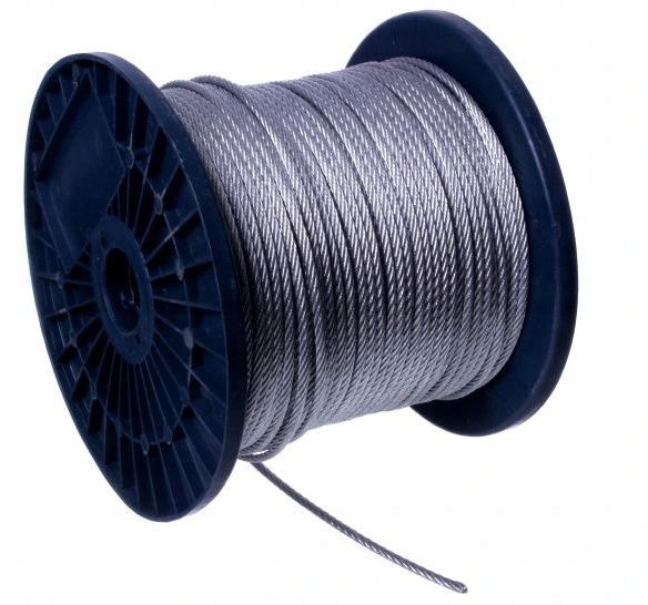 LINA STALOWA OCYNKOWANA NA METRY 4MM SPLOT 6x19 (5906775126486) • Cena, Opinie • Druty, pręty ...