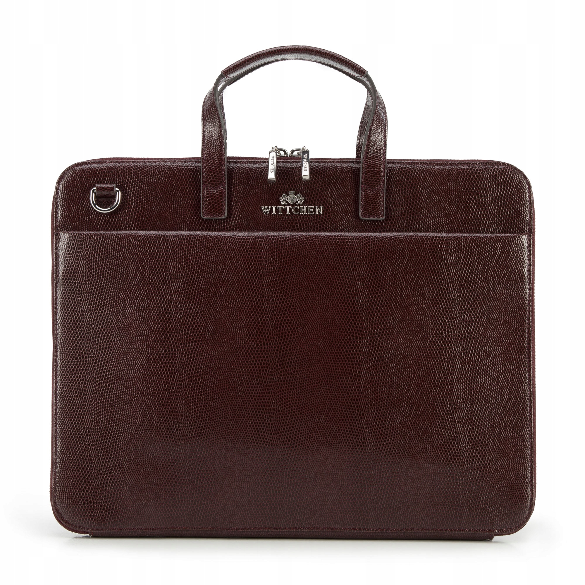 WITTCHEN damska torba na laptopa skórzana bordowa (5900062337692) • Cena, Opinie • Torby ...