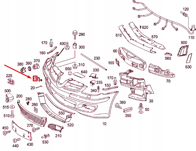MERCEDES-BENZ SLK R171 Front Bumper Tow Eye Cover A17188507239999 ...