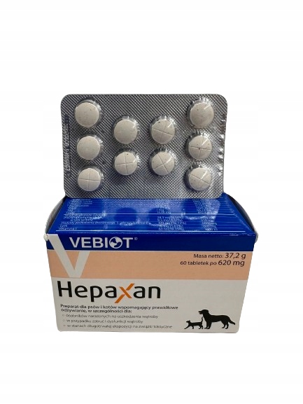Vebiot Hepaxan dog 10 tabletek 1 blister (5907677725548) • Cena, Opinie ...