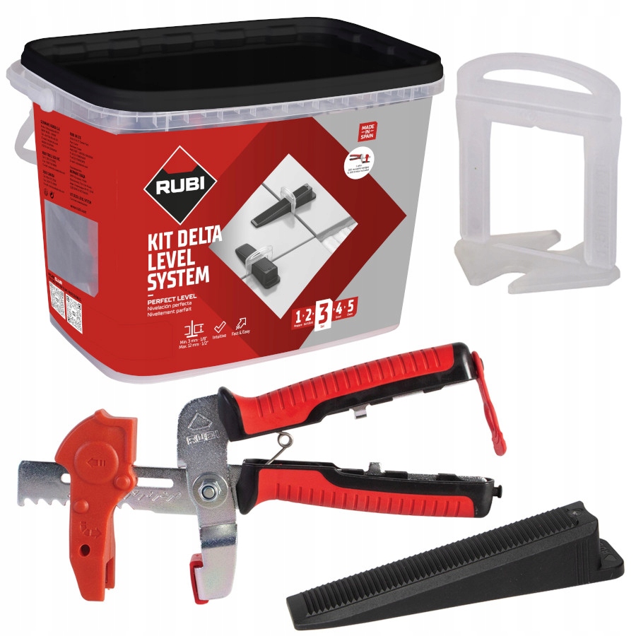 System do poziomowania płytek 2mm Delta Level RUBI (03915 / 03958 ...