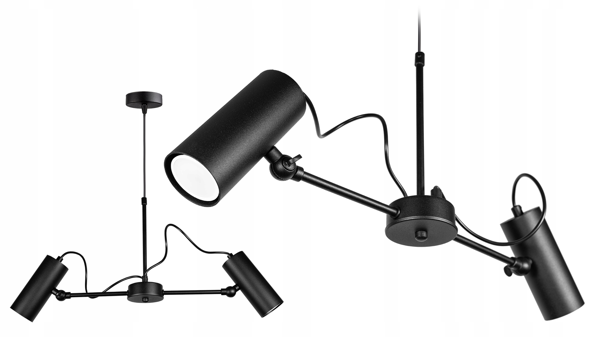 LAMPA SUFITOWA WISZĄCA NOWOCZESNA OPRAWA HALOGENOWA SPOT TUBA LOFT GU10 ...