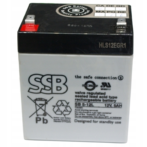 Akumulator AGM 12V 5.0Ah SSB SB5-12L - Sklep, Opinie, Cena w Allegro