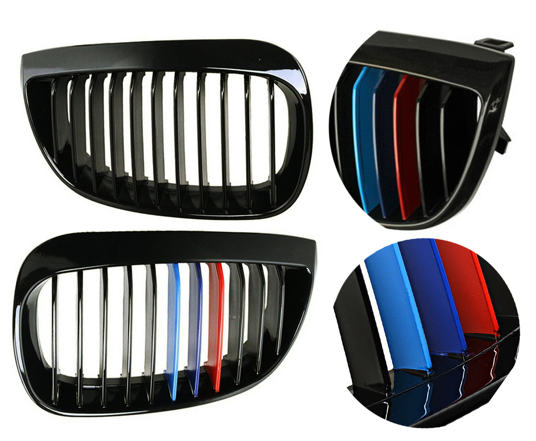 002GBM NERKI W GRIL BMW E81 E87 2004-2011 przed liftem CZARNY POYŁSK ...