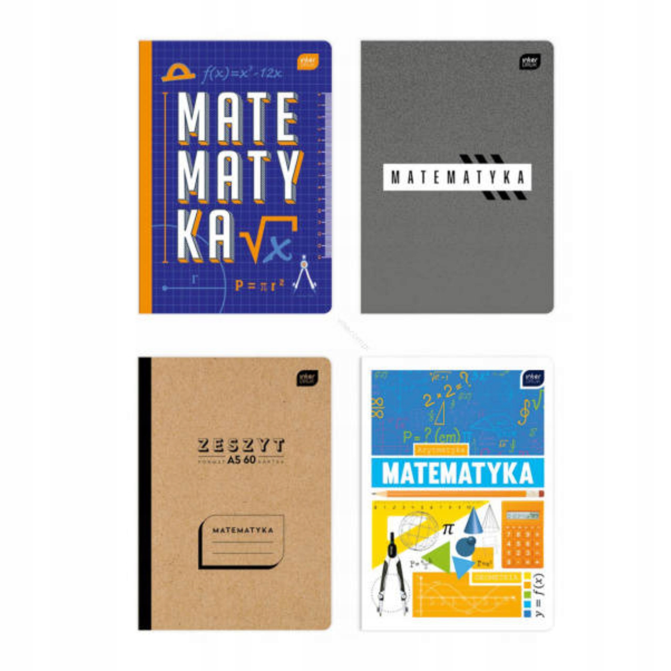 Interdruk zeszyt A5 kratka 60 kartek MATEMATYKA (5902277175915) • Cena, Opinie • Zeszyty ...
