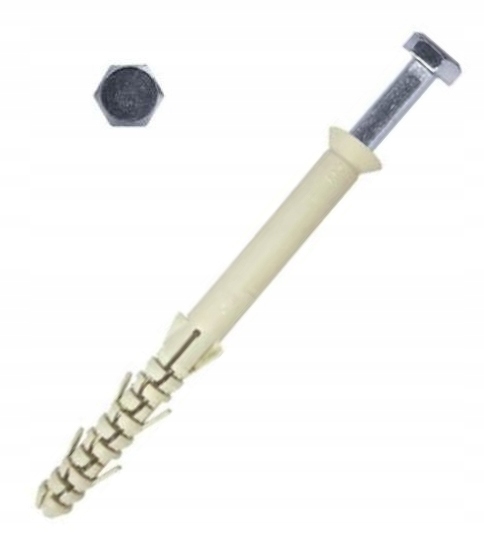 KOŁEK KOŁKI ROZPOROWE DYBEL ROZPOROWY Z WKRĘTEM ARL 12X100 KLUCZ • Cena ...