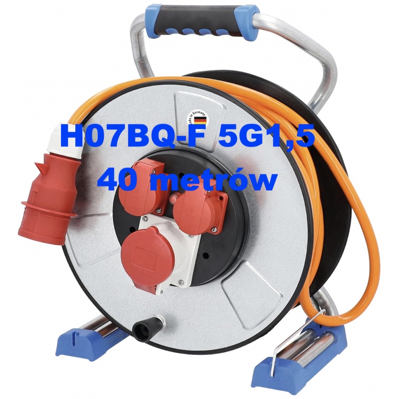 as Schwabe przedłużacz bębnowy CEE 400 V / 16 A 40 m H07BQ-F 5G1.5 ...
