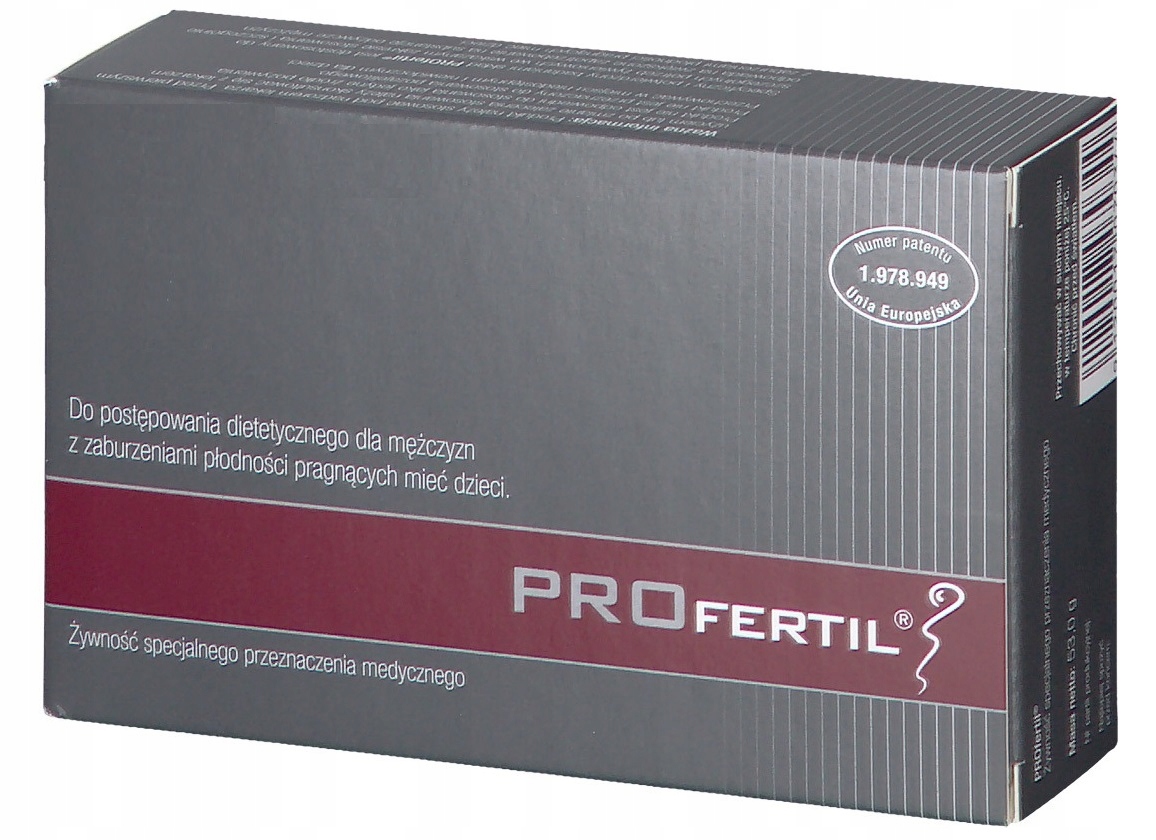 PROFERTIL 180 kapsułek ZWIĘKSZA PŁODNOŚĆ U MĘŻCZYZN (9120017070351 ...