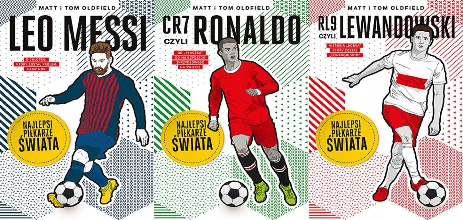 PAK 3x Najlepsi piłkarze świata RL9 Lewandowski + Messi + CR7 Ronaldo ...